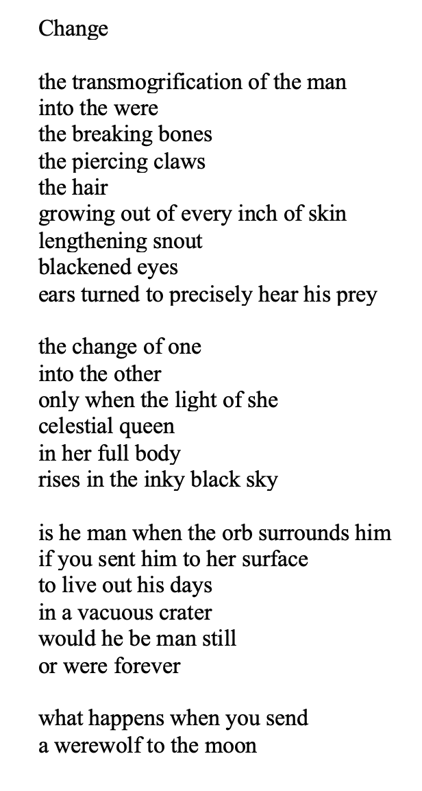 A poem on change, called Change – Every Day Bonnie